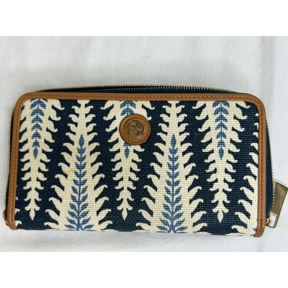 Spartina 449 | Bags | Spartina Daufuskie Island Linen Leather Wallet ...